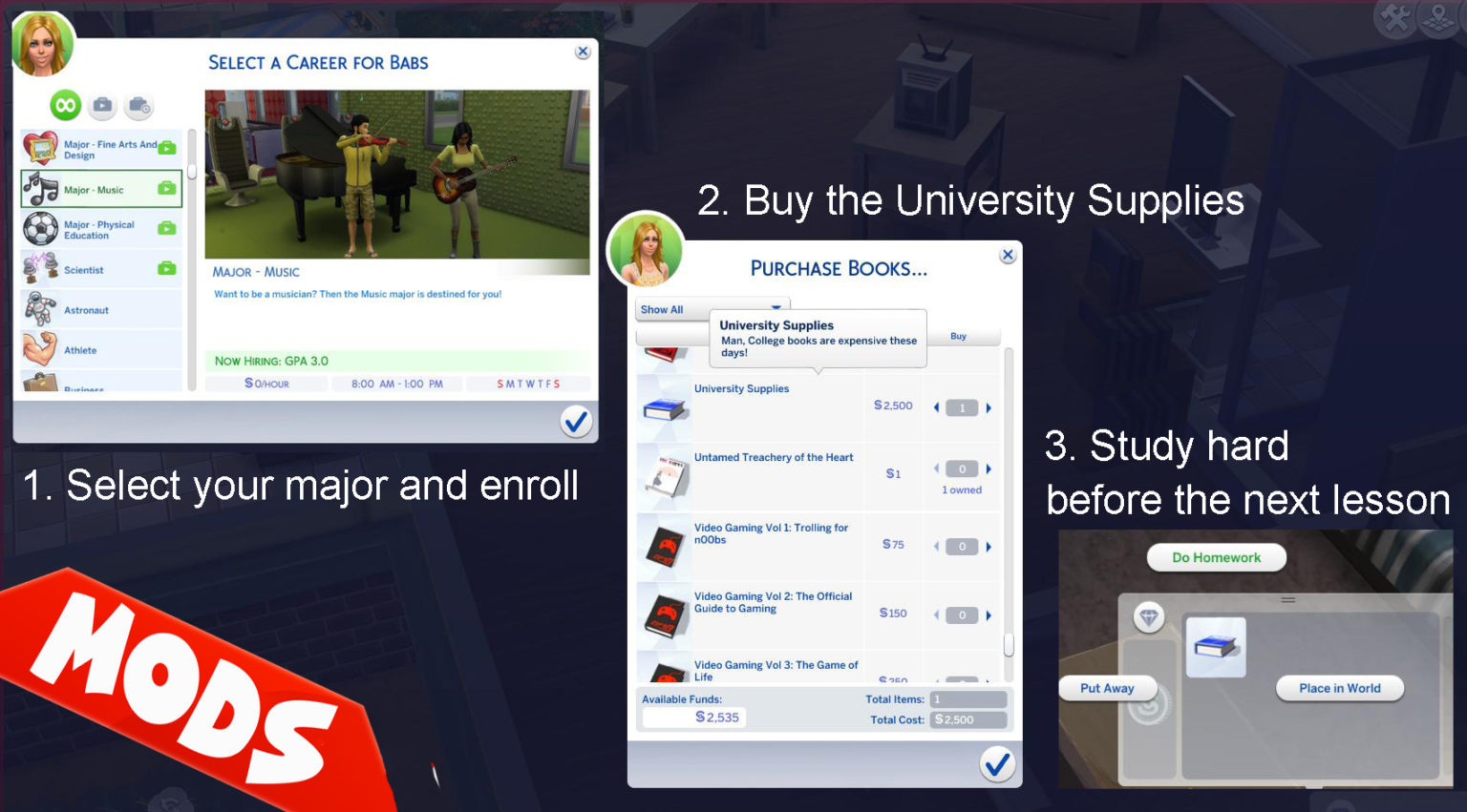Get To College Mod ( Sims 4 Mod ) - The Sims Book