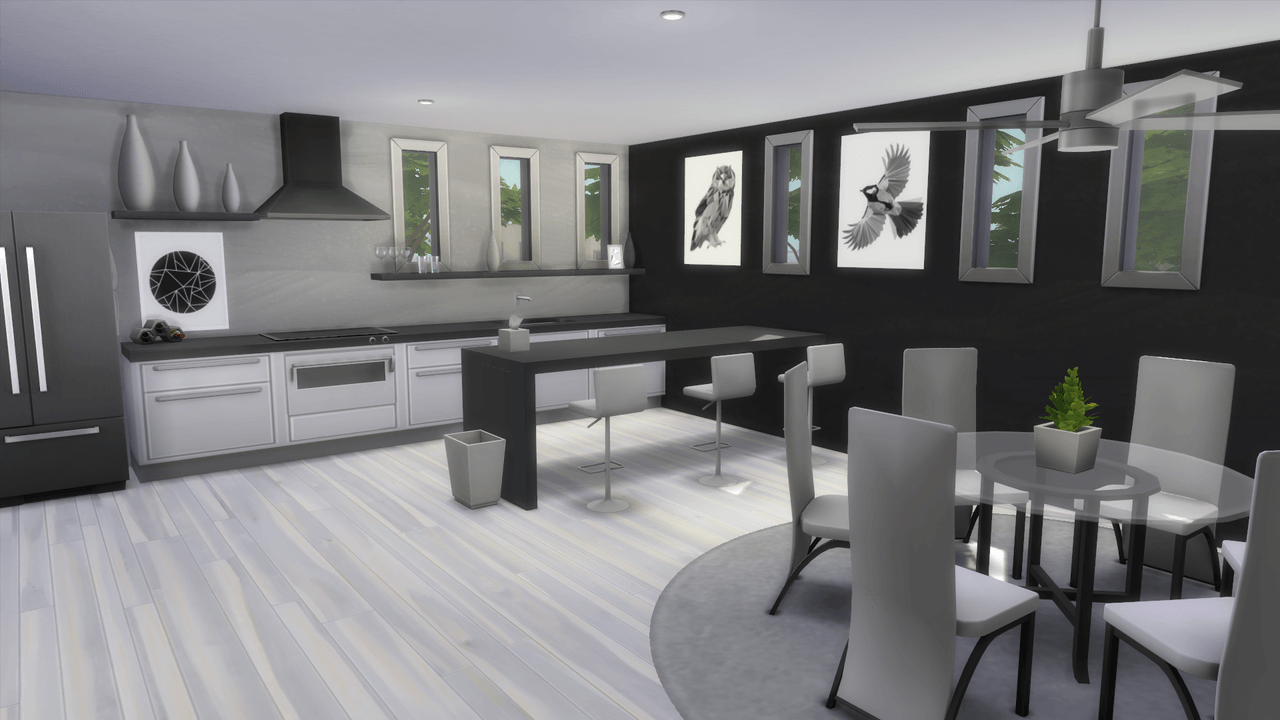 Sims 4 Sleek Kitchen CC Stuff | The Sims Book