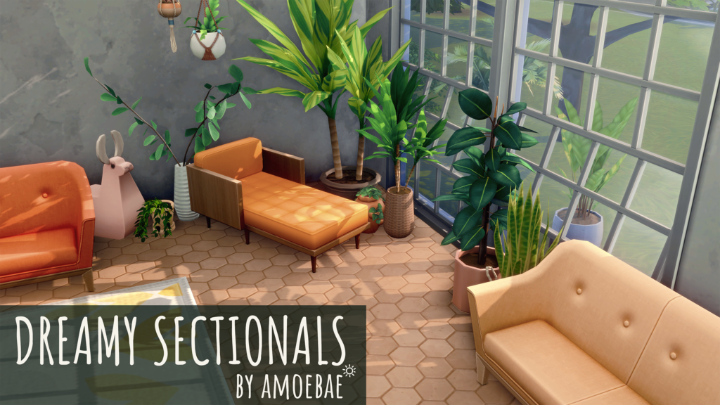 Sims 4 DREAMY SECTIONALS | The Sims Book
