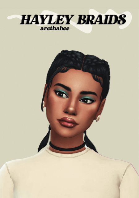 Sims 4 hayley braids - The Sims Book
