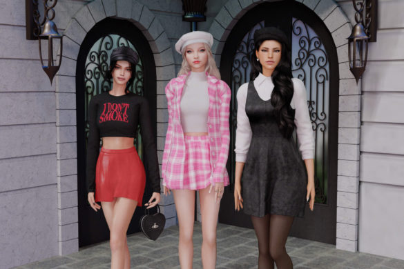 Sims 4 rimings met gala rose ribbon dress - The Sims Book