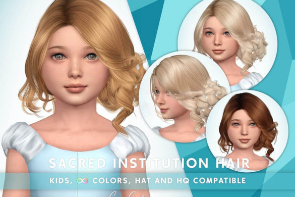 Sims 4 Elza Hair | The Sims Book
