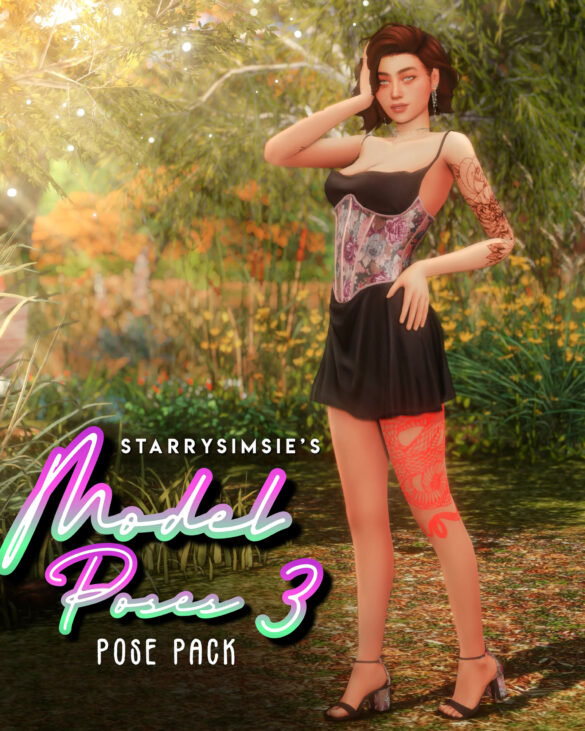 Model Pose 3 pose pack | The Sims Book