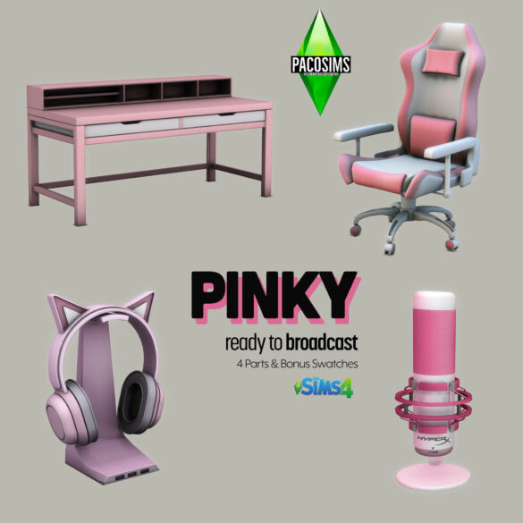 the pinky gamer set for you | The Sims Book