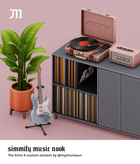 simmify music nook | The Sims Book