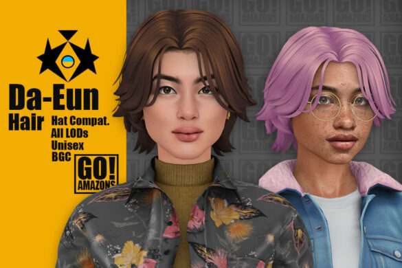Sims 4 90s male hairstyle base game compatible | The Sims Book