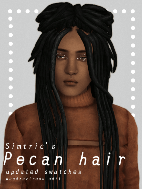 simtric s pecan hair | The Sims Book