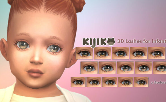3D eyelashes ☆*:｡Part 5 by Miiko | The Sims Book
