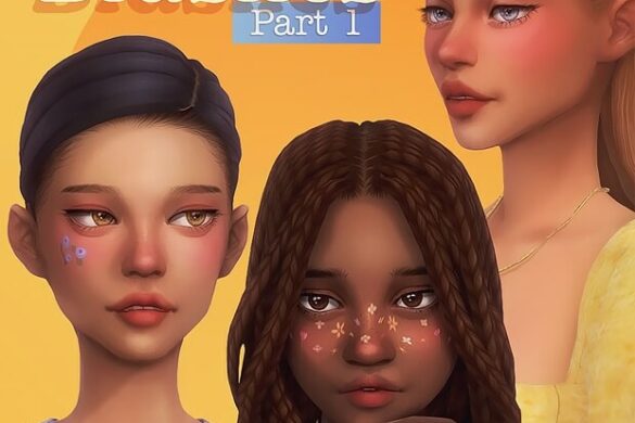Sims 4 Rosey Nose Blushes | The Sims Book