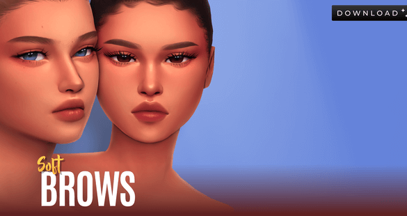 Sims 4 BRUSHED AND NATURAL EYEBROW PACK | The Sims Book