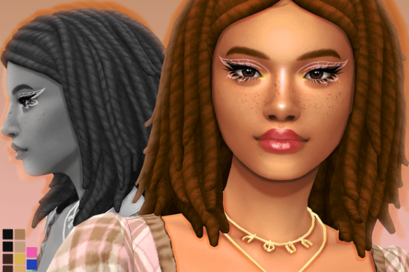 Sims 4 Janis Dreads by Birkschessimsblog | The Sims Book