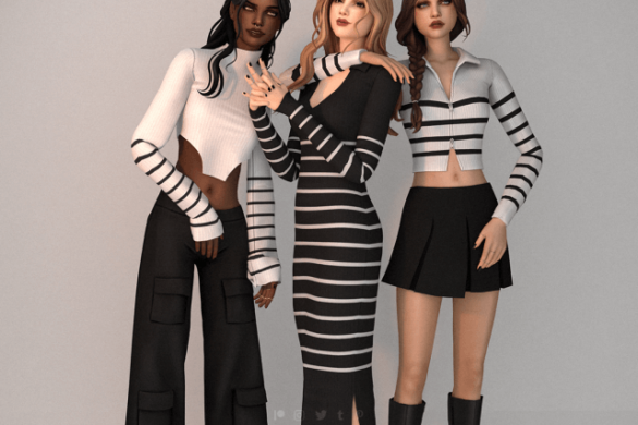 Dress Sequin High Low The Sims 4 | The Sims Book