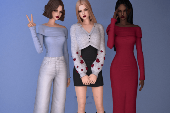 Sims 4 YOUR PRESENT DRESS | The Sims Book