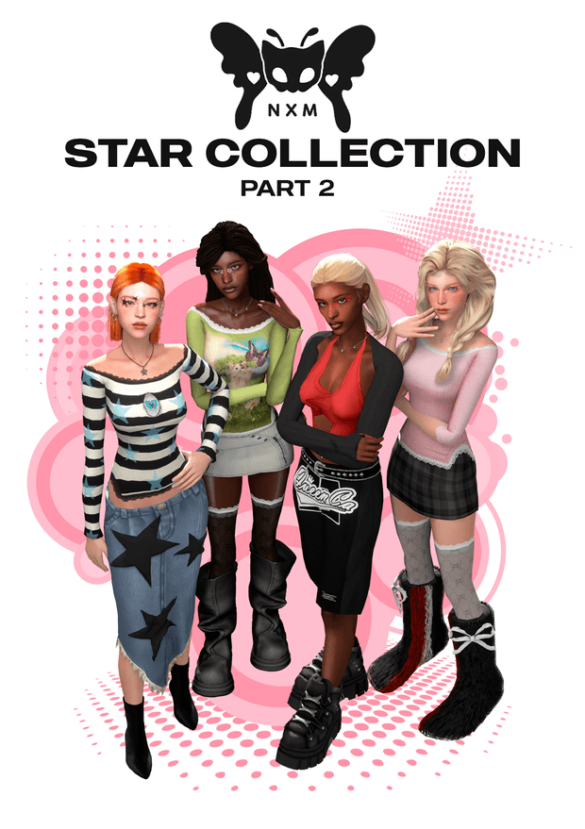 star collection (pt. 2) collab | The Sims Book