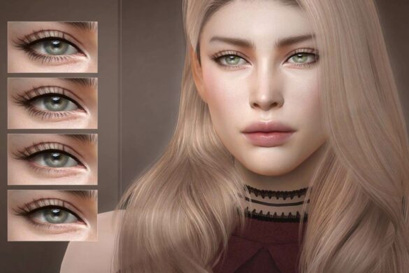 Sims 4 MMSIMS 3D Eyelash v3 | The Sims Book