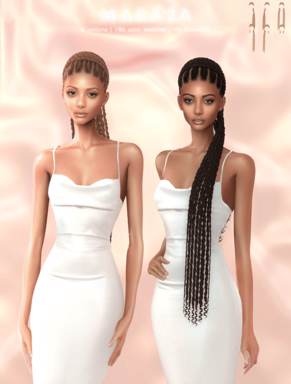 Maraja Hairstyle | The Sims Book