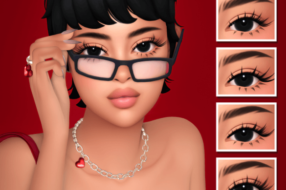 Sims 4 MMSIMS 3D Eyelash v3 | The Sims Book