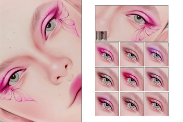 Sims 4 Fox Mask, Contacts and Makeup | The Sims Book