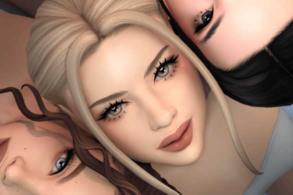 3D eyelashes ☆*:｡Part 5 by Miiko | The Sims Book