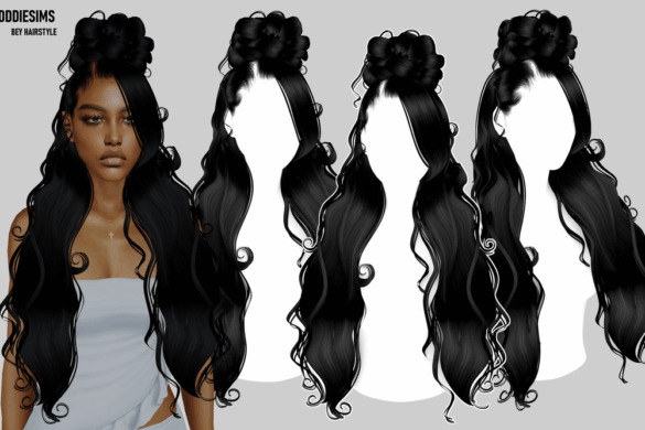 Sims 4 SEVENTH HEAVEN HAIRSTYLE | The Sims Book